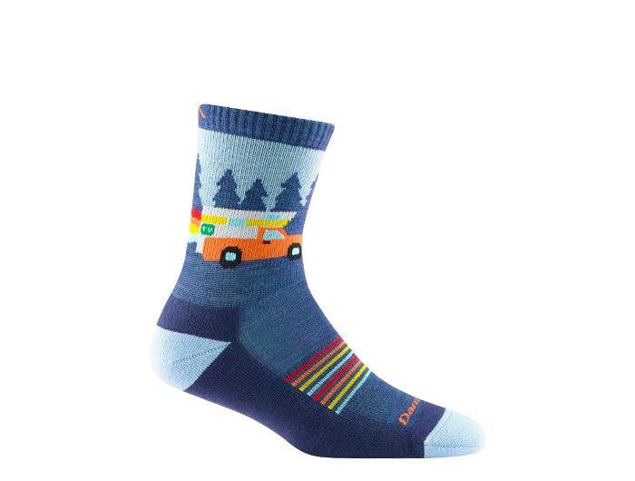 Darn Tough Kids' Hike Van Wild Micro Crew Light Cushion